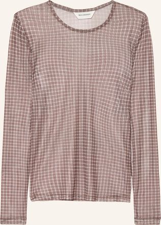 Moss Copenhagen Msch Copenhagen Longsleeve Mschjanie Illenora Aus Mesh braun