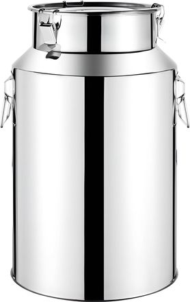 Generic Extra Dickwandiger Edelstahl-Fasseimer Zur Aufbewahrung Von Lebensmitteln, Wasser, Milchkannen, Milchtransporten, Wein Und Anderen Fl&uuml;Ssigkeiten(24L)