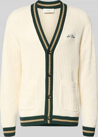 Les Deux Cardigan mit Label-Stitching und aufgesetzten Taschen
