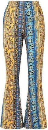 Generic QXDZSW Pantalon long d&eacute;contract&eacute; taille haute amincissant pour femme avec imprim&eacute; floral, b, XXL