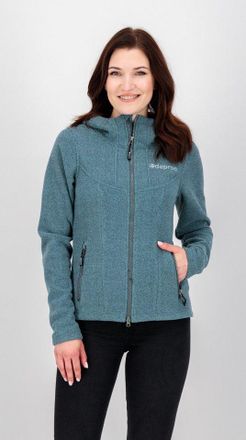 Deproc Strickfleecejacke GLORY MAY mit 2-Wege-Rei&szlig;verschluss
