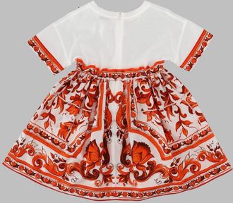 Dolce & Gabbana Multicolor Cotton Dress - Multicolor