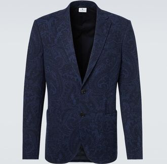 Etro Bedruckter Blazer aus Jersey