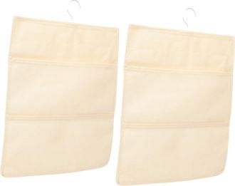 Valiclud 2 Stück Teiliges Hängendes Aufbewahrungsorganizer für Kleiderschrank Sichtbare Taschen Atmungsaktives Design Große Kapazität für Unterwäsche Socken un