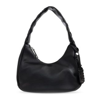 Ganni Medium Laces Hobo Bag - - Bags - Damen - Schwarzk - ONE SIZE