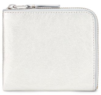 Comme Des Gar&ccedil;ons Womens Wallet Compact Zipped Silver Vachette & Purses