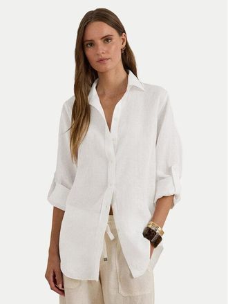 Lauren Ralph Lauren Hemd 200782777001 Wei&szlig; Relaxed Fit