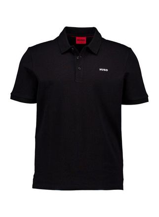 HUGO BOSS Herren Polo-Shirt schwarz Baumwoll-Piqu&eacute;