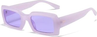 Generic Lunettes De Soleil Carr&eacute;es For Hommes Et Femmes, Id&eacute;ales For Les Sports Plein Air La Conduite, Protection UV400(Purple)