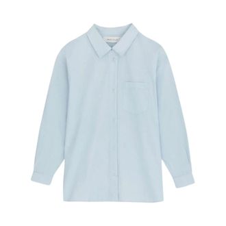 Skall Studio Femme, Blouses et Chemises, Bleu, Taille: 38 FR Edgar Oversize Shirt