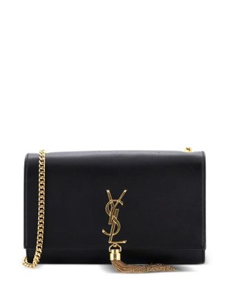 Saint Laurent sac &agrave; bandouli&egrave;re m&eacute;dium &agrave; motif monogramm&eacute; - Noir