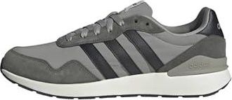 adidas Homme Run 60s 4.0 Shoes, Silver Pebble/Core Black/Shadow Olive, 41 1/3 EU