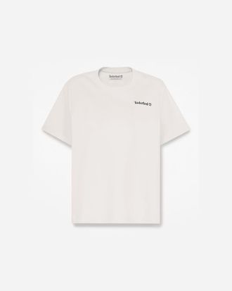 Timberland Kurz&auml;rmeliges TimberFresh T-Shirt mit Grafik f&uuml;r Damen in Wei&szlig;, Damen, Wei&szlig;, Gr&ouml;&szlig;e