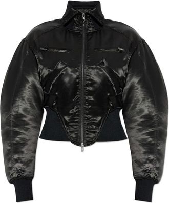 Charlotte Knowles Knwls, Femme, Vestes, Noir, Taille: 36 FR M-Claw Bomber Jacket