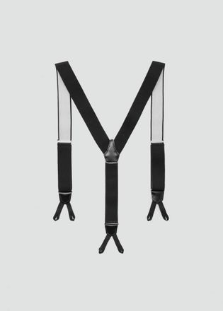 Mango Bretelles &eacute;lastiques r&eacute;glables noir - Homme - Taille unique - MANGO MAN