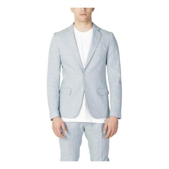Antony Morato Gr&uuml;ner Marl-Blazer mit Reverskragen - - Jackets - Herren - Blau - L