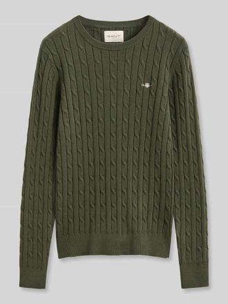 GANT Pullover mit Logo-Stitching