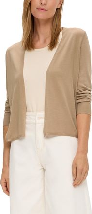 s.Oliver Strickjacke aus Viskose-Stretch mit Rippb&uuml;ndchen