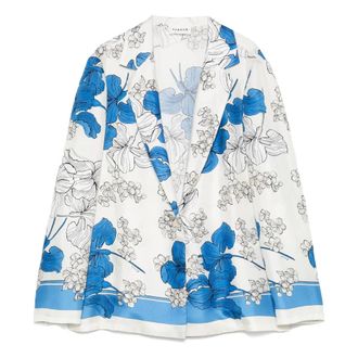 P.A.R.O.S.H. Blaue Jacke f&uuml;r Stilvolle Outfits - - Jackets - Damen - Mehrfarbig - M