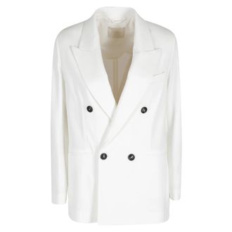 Circolo 1901 Double-Breasted Blazer - - Jackets - Damen - Wei&szlig; - S