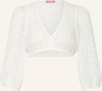 Krüger Krüger Dirndlbluse Signe Aus Spitze Mit 3/4-Arm weiss