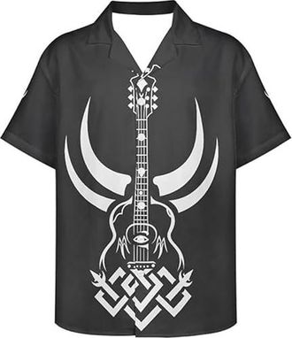 Keephen Nouveaut&eacute; Viking Chemises Hommes/Femmes Viking Animal Impression 3D Chemise Hawaiienne Chemise &agrave; Boutons Cool Plage Vacances Col &agrave; Revers Haut