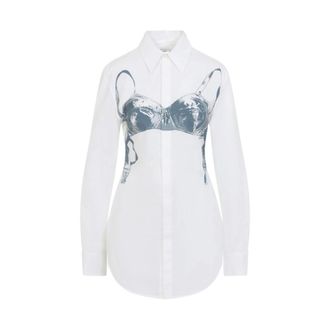 Jean Paul Gaultier Damen, Blusen & Hemden, Wei&szlig;, 2XSGr&ouml;&szlig;e