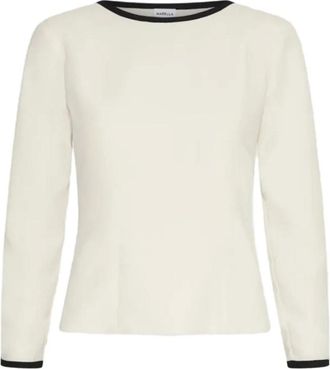 Emme Di Marella Emme DI Marella, Femme, Tops, Blanc, Taille: 40 FR Blouse avec Encolure Dos et