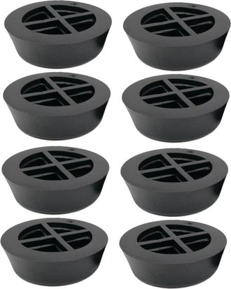 DOITOOL 8 Stück Teiliges Waschmaschinen Anti rutsch Pads aus Strapazierfähigem Gummi Vibrationsdämpfende Schwingungsisolierende Unterlagen für Waschmaschine S