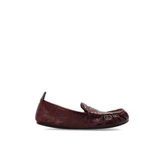 Acne Studios Leder-Saddle-Loafer - - Shoes - Damen - Rot - 37 EU