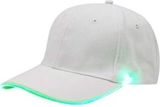 Generic Club Hip-Hop Casquette de sport Lumineuse Fête Baseball Up LED Casquette de baseball pour homme, Vert, Taille unique