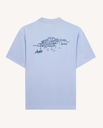 Faguo T-shirt bleu ciel