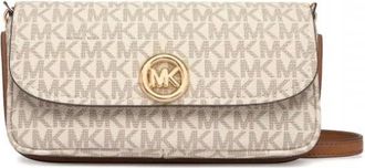 Michael Kors Femme, Sacs, Beige, Taille: ONE Size Nolita Small Signature Logo Crossbody Bag