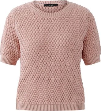Oui Femme, Pulls, Rose, Taille: 44 FR Maille &agrave; col rond