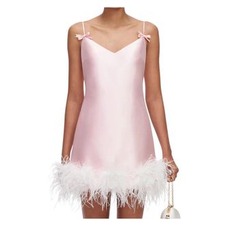 Self Portrait Taft-Feder-Minikleid - - Dresses - Damen - Rosa - XS