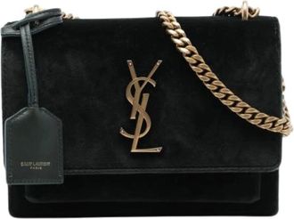 Saint Laurent Pre-owned The Sunset Shoulder Bag - Femme - Pre-owned - Noir - Taille: ONE Size