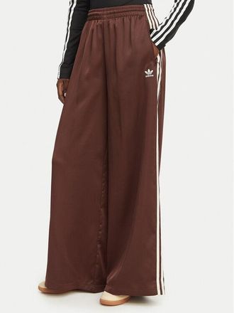 adidas Jogginghose adicolor Satin KD2541 Braun Wide Leg