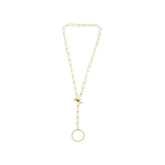 Dansk Copenhagen Tempeste In:store T-bar Paperclip Halskette - - Accessories - Damen - Gelb - ONE SIZE
