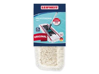 Leifheit Wischbezug Professional Tuft, f&uuml;r alle Bodenarten, grobe Verschmutzung, Bodenwischer Ersatzbezug f&uuml;r glatte B&ouml;den, aus Baumwoll-Polyester-Mischung, pr