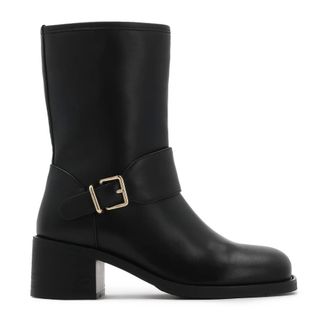 Kazar Schwarze Lederstiefel mit eckiger Spitze - - Shoes - Damen - Schwarzk - 36 EU