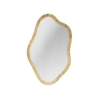 Bloomingville Miroir mural Ashlie - Beige - Rotin