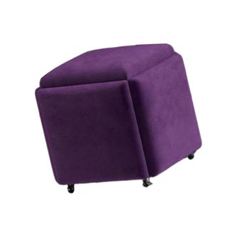 Generic 5-in-1-Stapelhocker, Schlafzimmer-Fu&szlig;st&uuml;tze, Ottomane, Eingangshocker-Set, for Balkon, Garten, Innenhof, B&uuml;ro (35 x 35 cm/45 x 45 cm)(Color 4,45x45x45