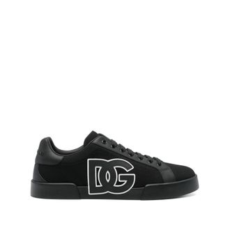 Dolce & Gabbana Homme, Chaussures, Noir, Taille: 40 1/2 EU Baskets basses Portofino