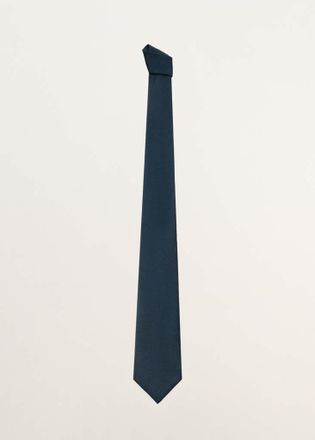 Mango Cravate 100 % soie bleu marine - Homme - Taille unique - MANGO MAN