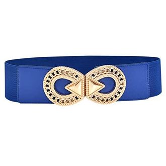 Generic Ceinture Elastique - Ceinture large &eacute;lastique extensible pour femmes accessoire mode confortable &agrave; avec robes et tenues &eacute;l&eacute;gantes