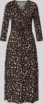 Betty Barclay Midikleid mit V-Ausschnitt und Knotendetail