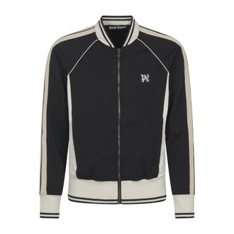 Palm Angels Monogram Track Jacket - - Sweatshirts & Hoodies - Herren - Schwarzk - M
