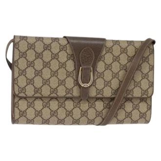 Gucci Sac bandouli&egrave;re en toile Pre-owned - Femme - Pre-owned - Beige - Taille: ONE Size