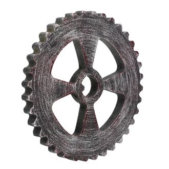 BESPORTBLE Vintage Wanddekoration Zahnrad Silber Industrie Stil Wandschmuck f&uuml;r Heim Bar B&uuml;ro Retro Rundes Zahnrad Wandornament Wandbehang