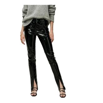 Lois Valle Lacklederhose - - Trousers - Damen - Schwarzk - W26
